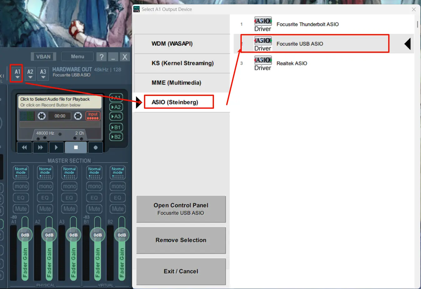 Recording the process of implementing virtual patch cables with Studio ...